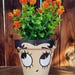 Betty Boop Planter, Indoor Garden, Vintage Decor, Hand-painted Pots ...
