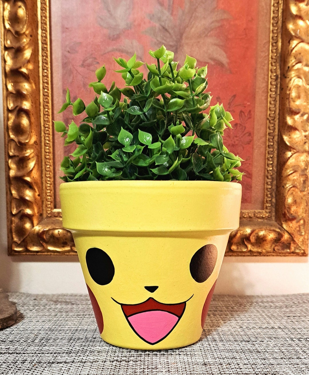Pokémon Planter Pikachu Planter Hand-painted 4 Terracotta Character ...