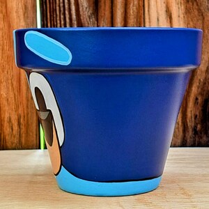 Hand-painted Bluey Terracotta Planter - 4 Inch Art Pottery - Etsy