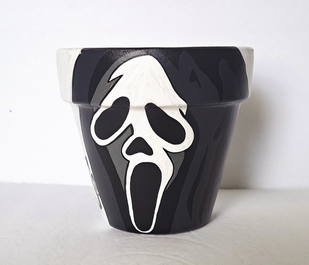 Ghostface, Scream 4 Terracotta Character Planter, Pot, Indoor Planter ...