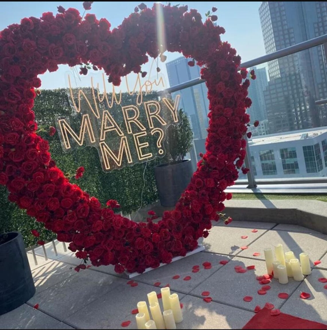 Will You Marry Me Neon Sign Proposal Decor / Marry Me Sign / Marriage ...