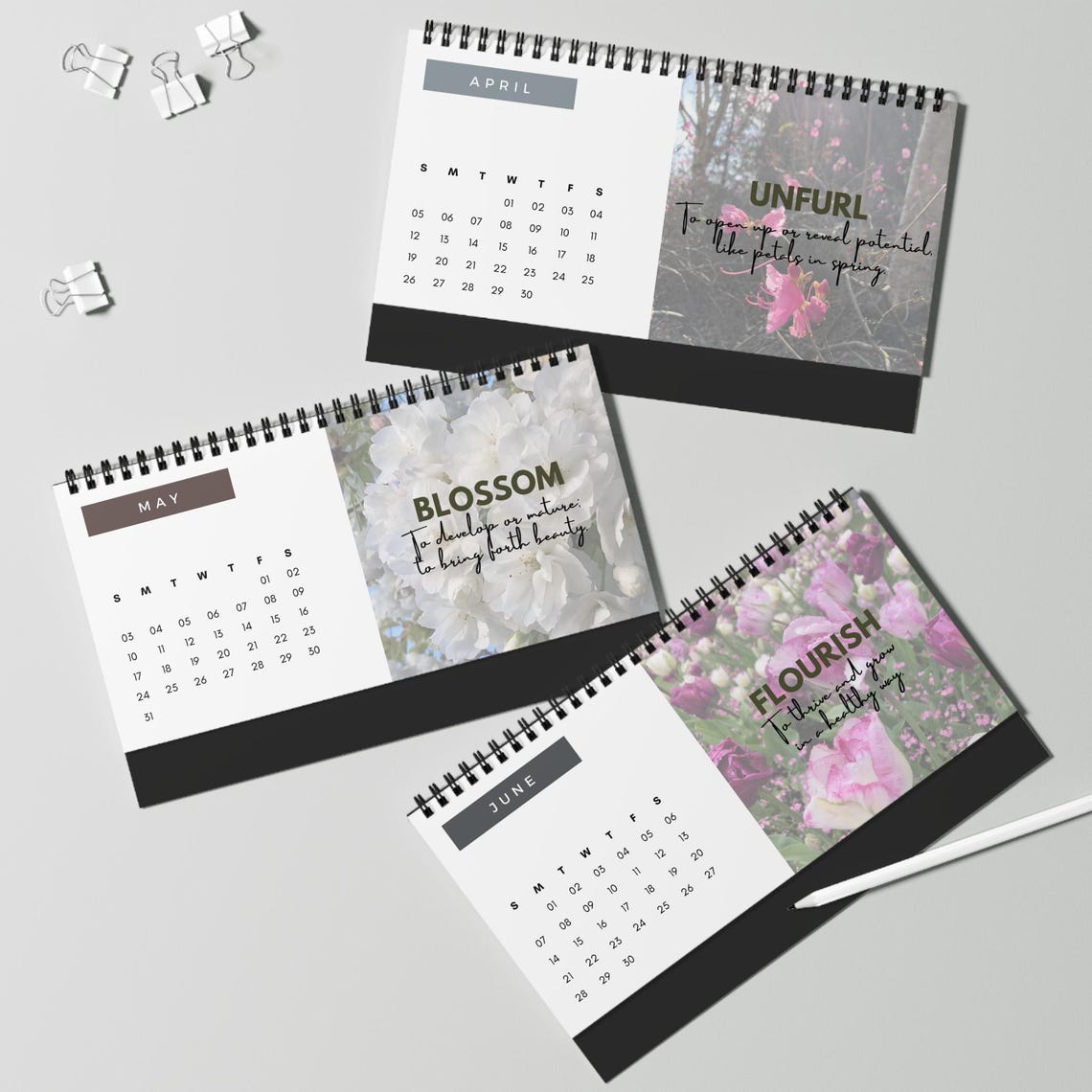 Nature Inspired Positivity 2025 Desktop Calendar Cultivating and ...