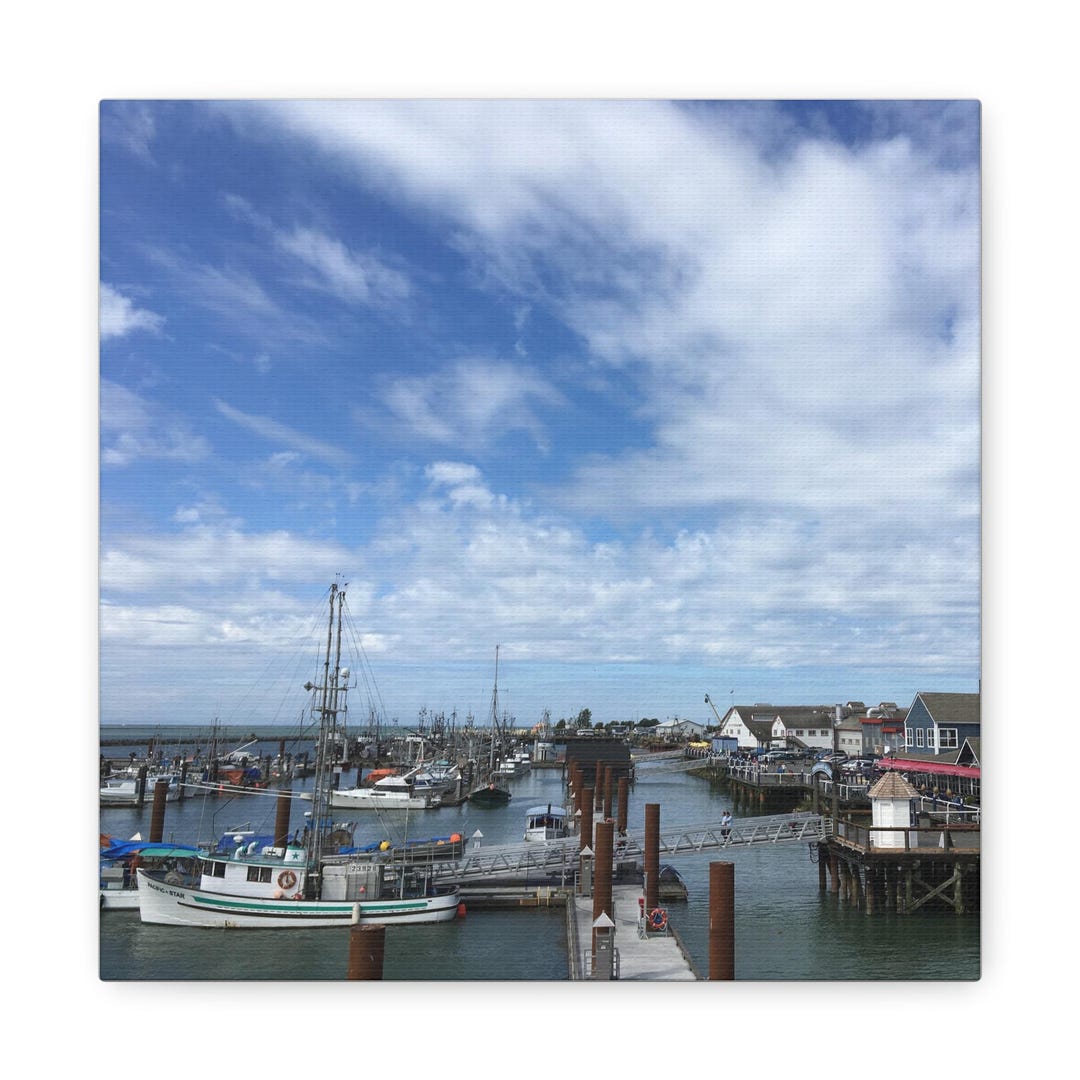 Fishing Village Marina Dockside Seaside Wall Art, Gallery Wall, Gift ...