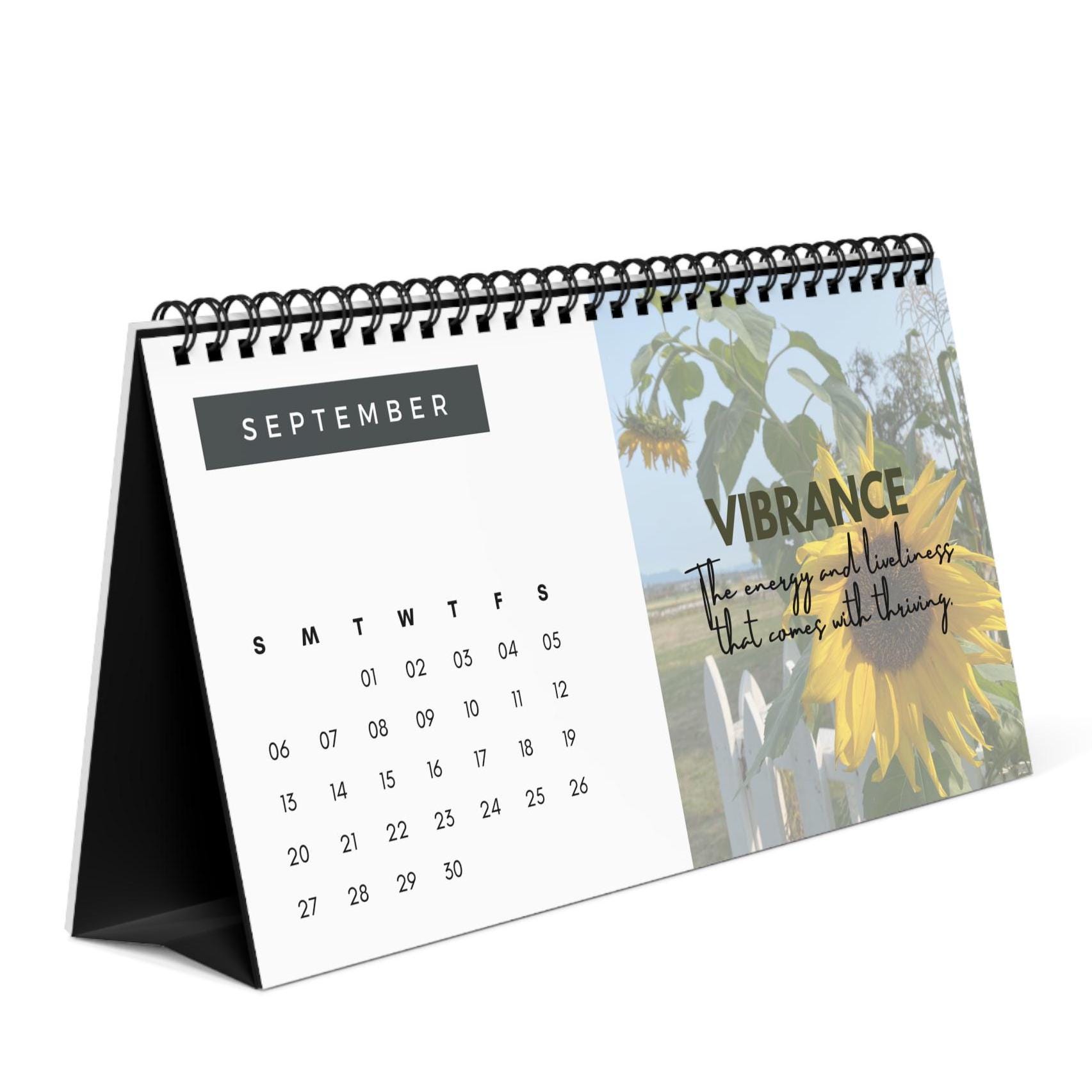 Nature Inspired Positivity 2025 Desktop Calendar Cultivating and ...