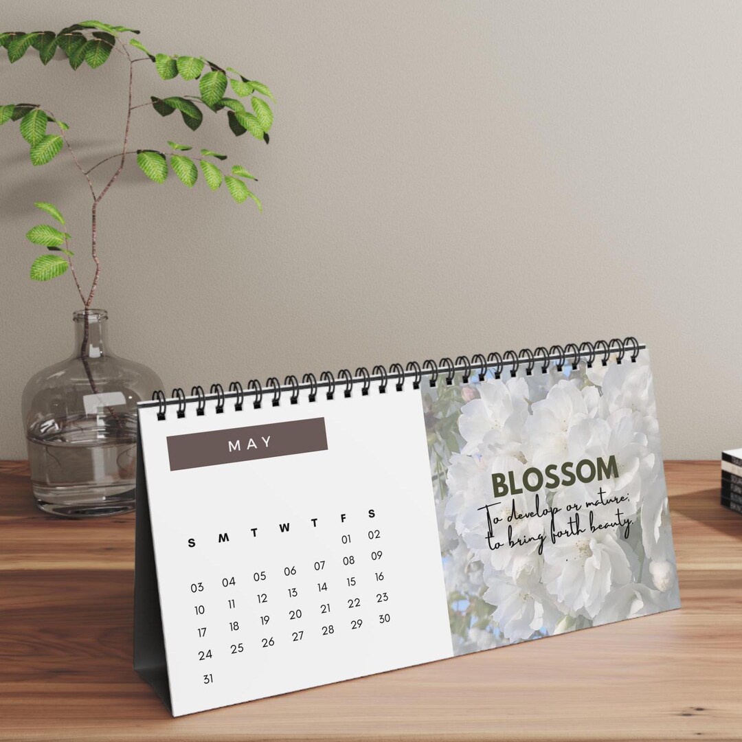 Nature Inspired Positivity 2025 Desktop Calendar Cultivating and ...