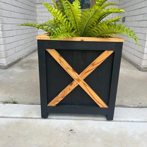 Farmhouse Wood Planter - Etsy
