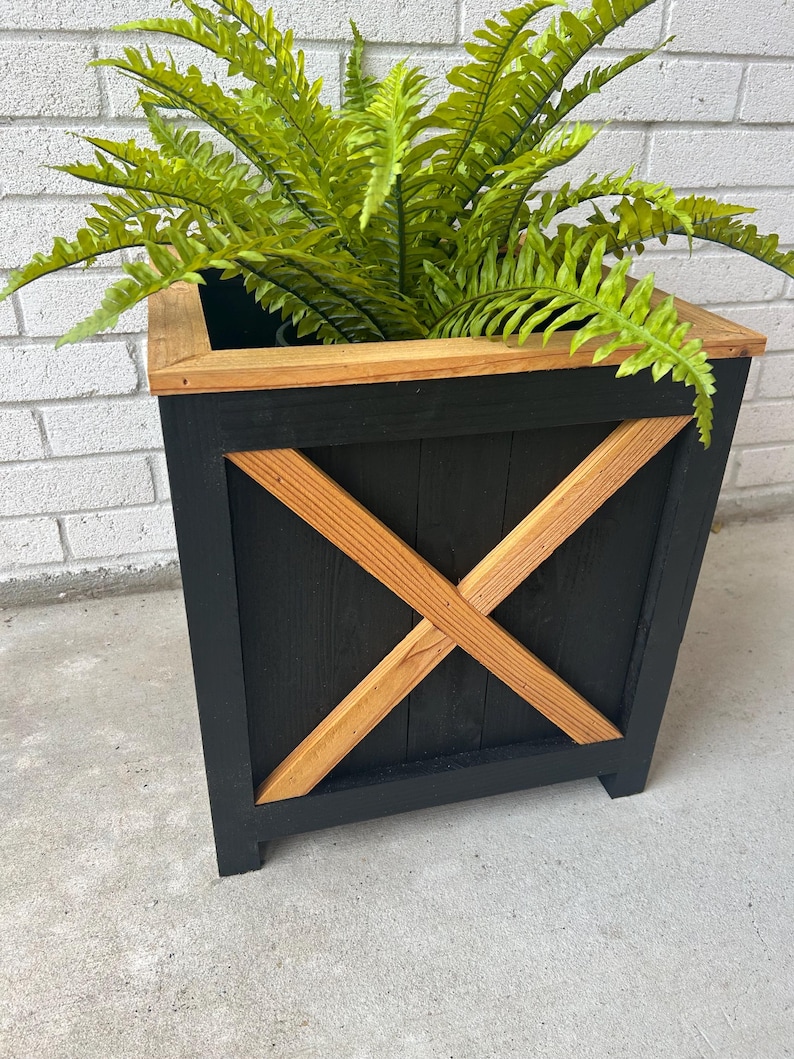 Farmhouse Wood Planter - Etsy