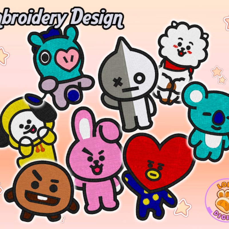 Kpop Embroidery File - Etsy