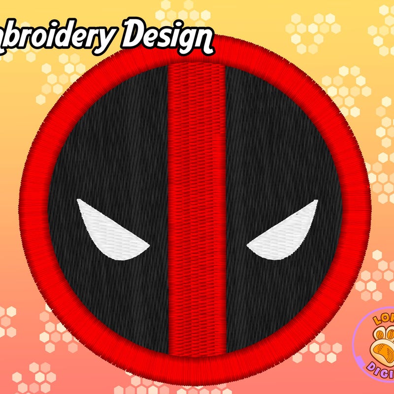 Deadpool Embroidery Design - Etsy