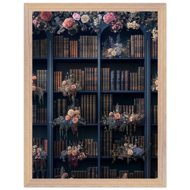 Botanical Bookcase - Etsy