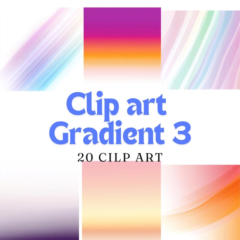 20 PNG Gradient Clipart Bundle Clipart Bundle Cute Clipart Bundle ...