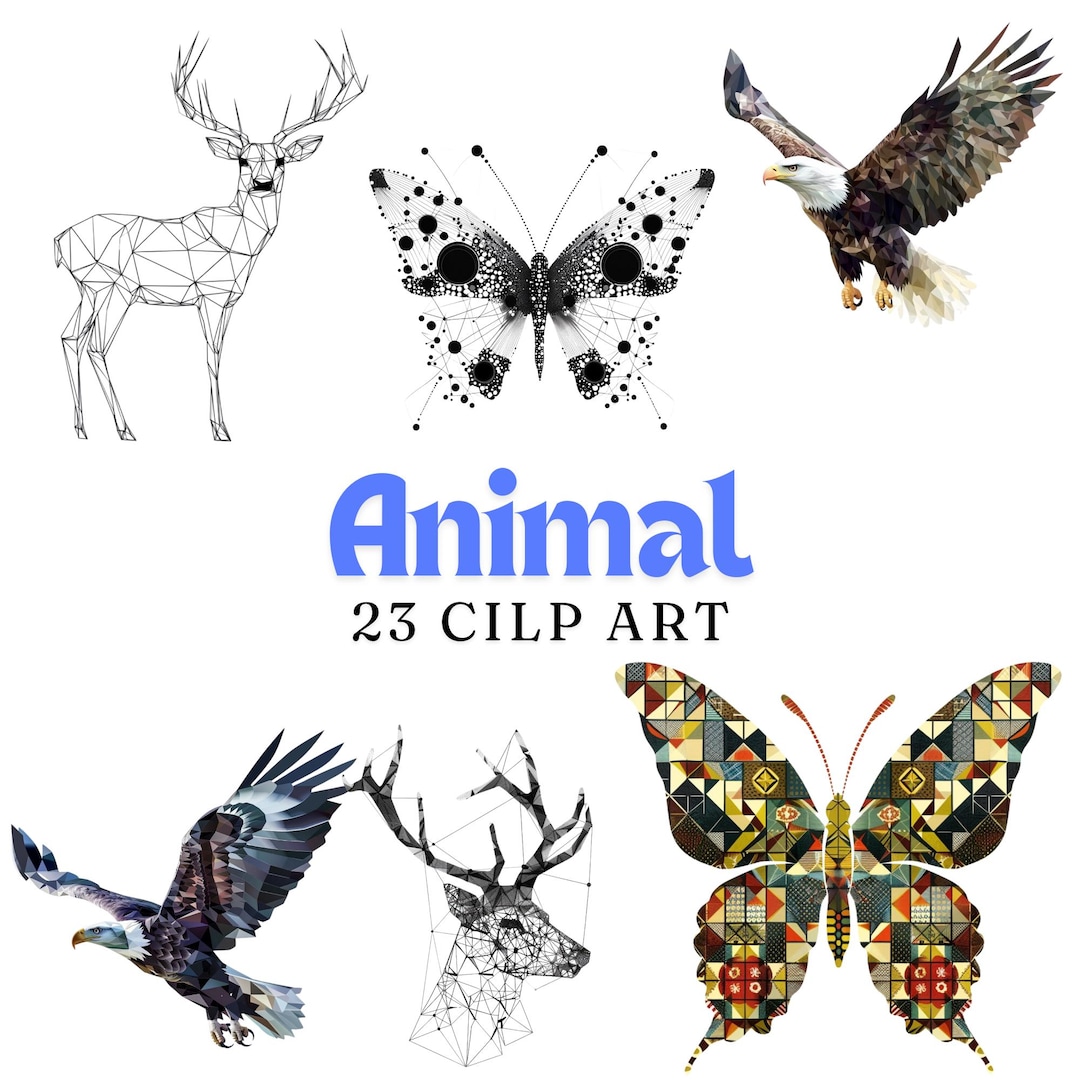 23 PNG Animal Clipart Bundle Cute Animal Clipart Bundle Cute Deer ...