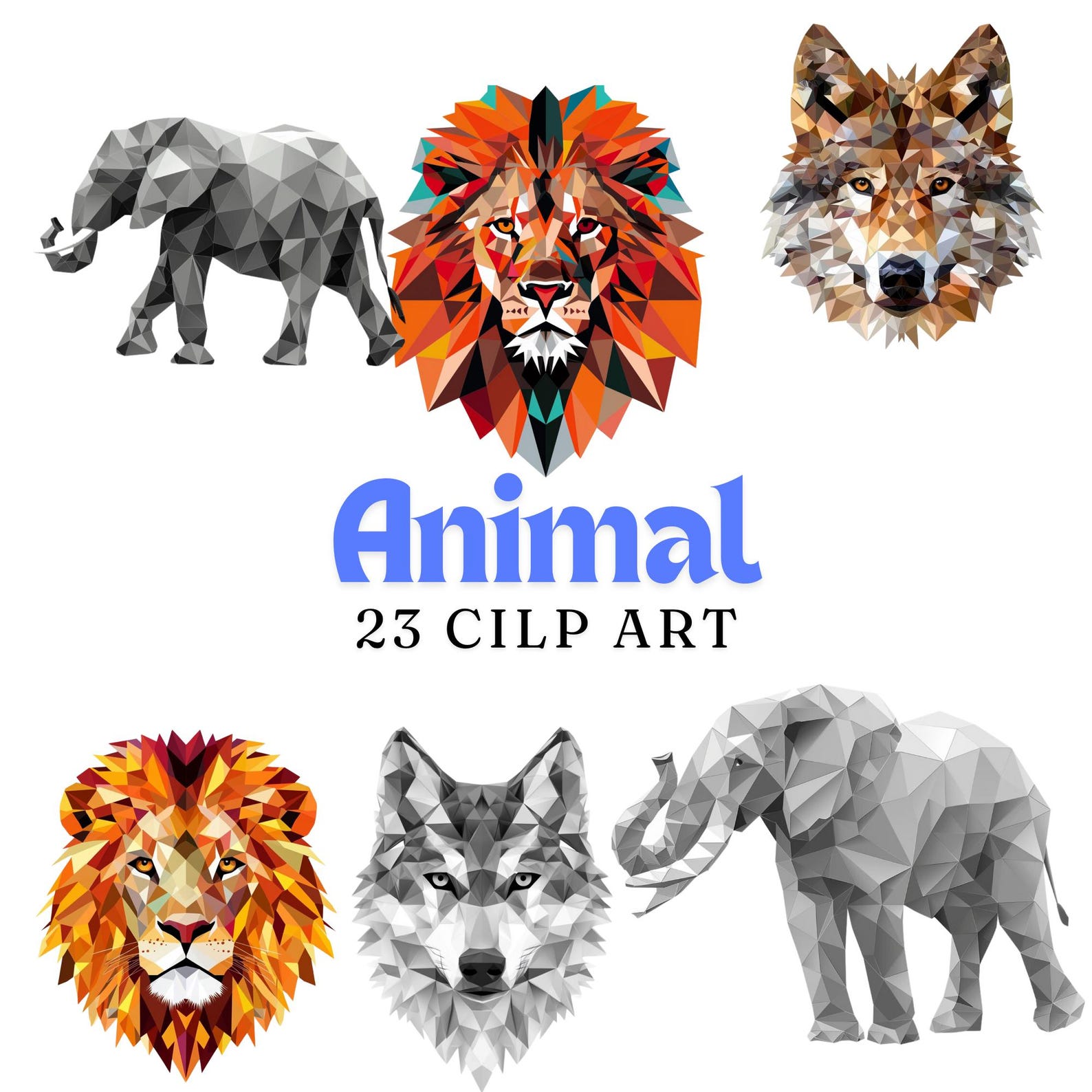 23 PNG Animal Clipart Bundle Cute Animal Clipart Bundle Cute Elephant ...