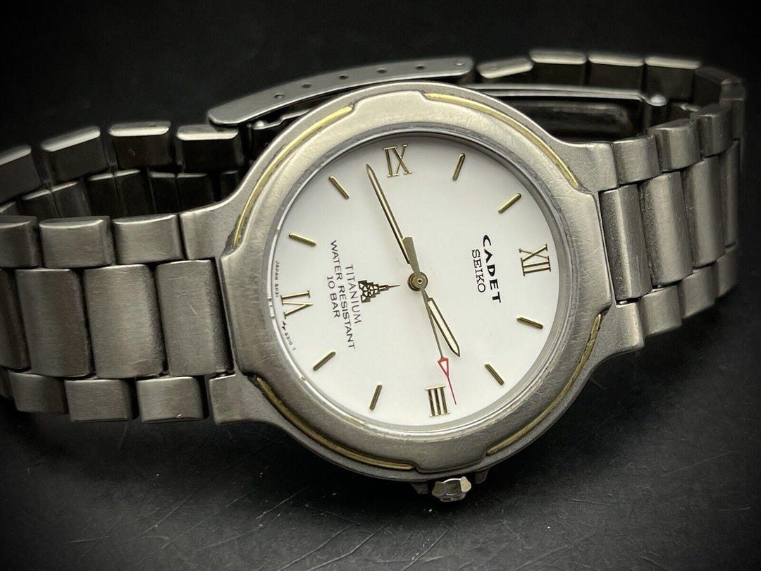 Vintage Seiko Cadet 10 Bar Titanium Quartz Slim 36mm Gents Watch, Japan ...