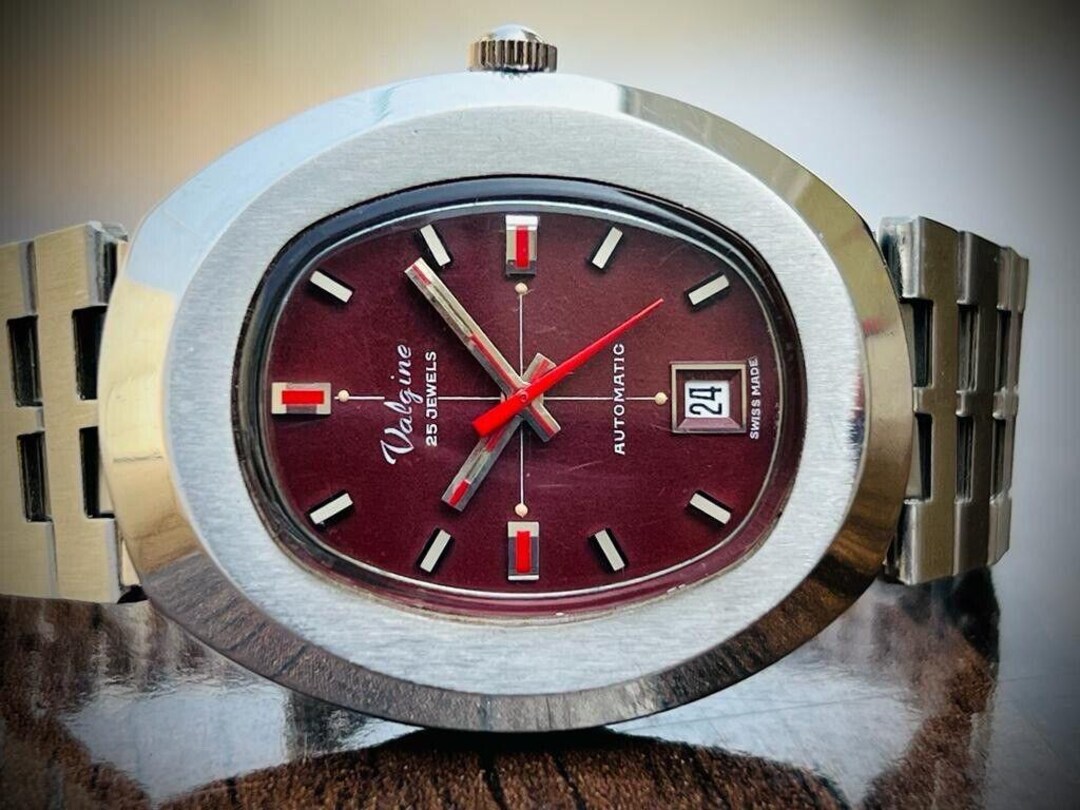 Vintage Valgine 36mm NOS Automatic Gents Watch, Swiss Made - Etsy