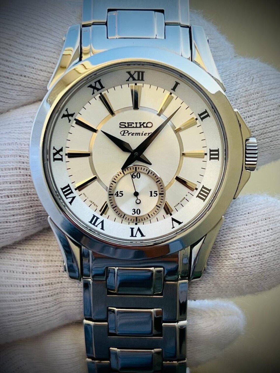 Seiko Premier Quartz Mens Watch, Japan 41mm 6G28-00M0 Jumbo 2010 Year - Etsy