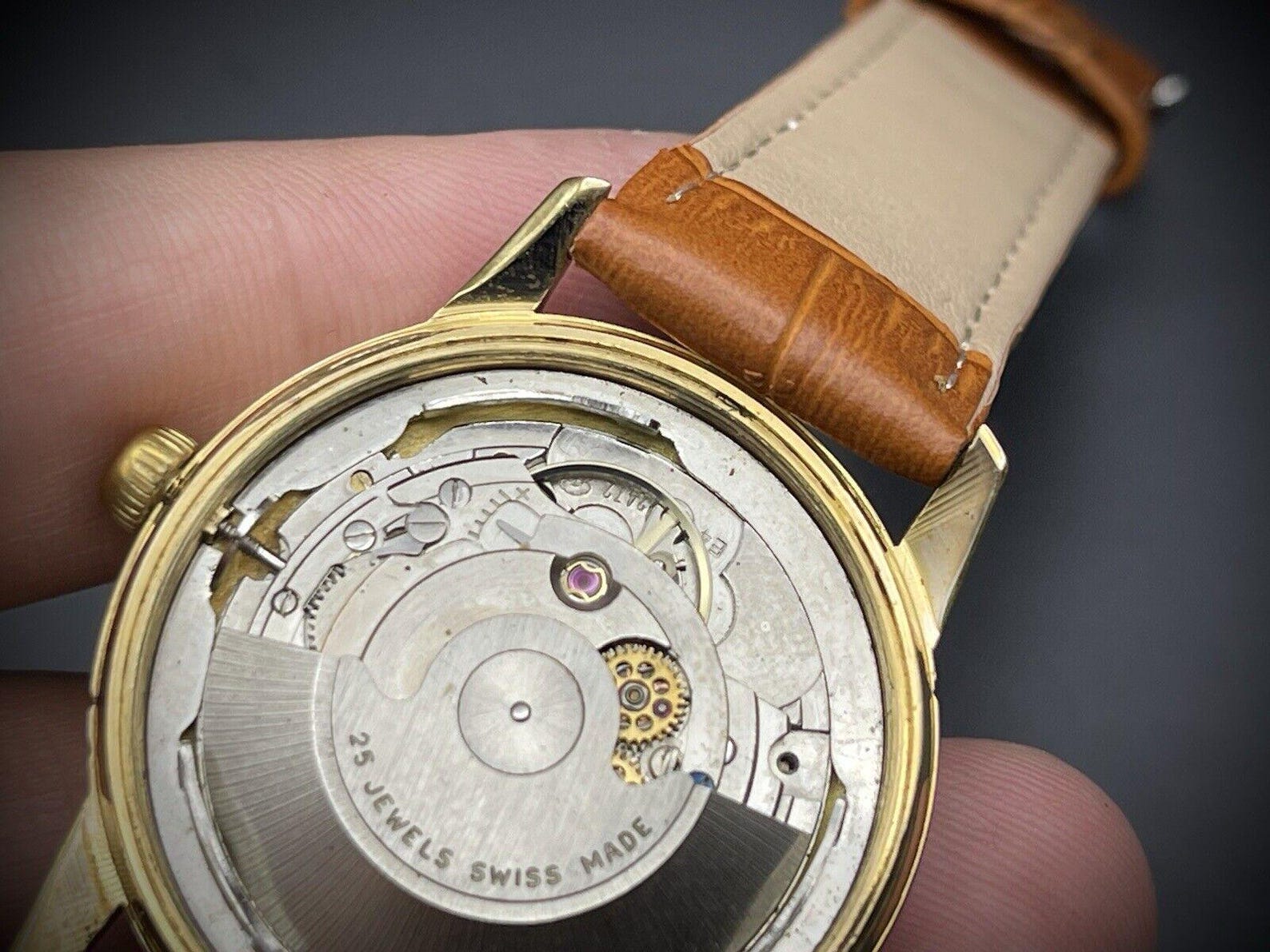 Vintage Corvette 34mm Slim Automatic Gents Watch, NOS, Swiss , ETA 2472 ...