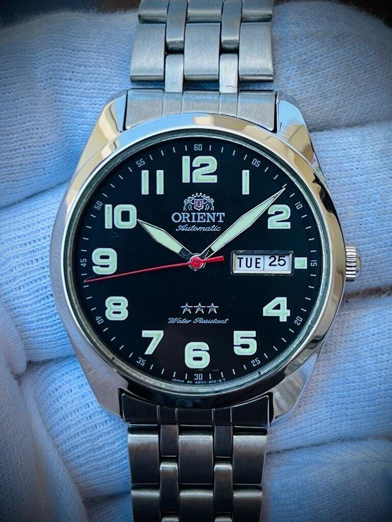 Vintage Orient 3 Star Automatic Black Dial Mens Japan Watch 39mm - Etsy