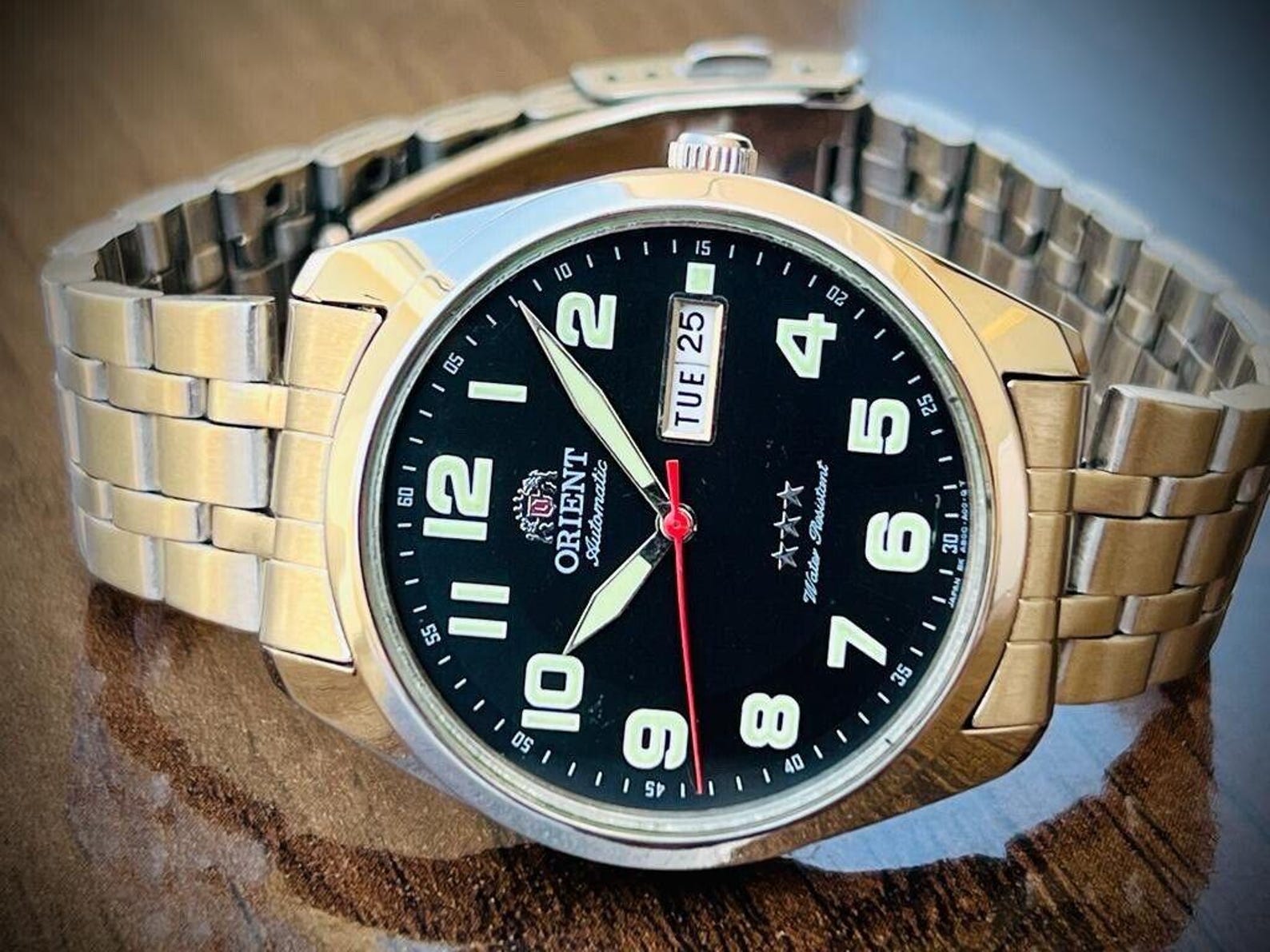 Vintage Orient 3 Star Automatic Black Dial Mens Japan Watch 39mm - Etsy