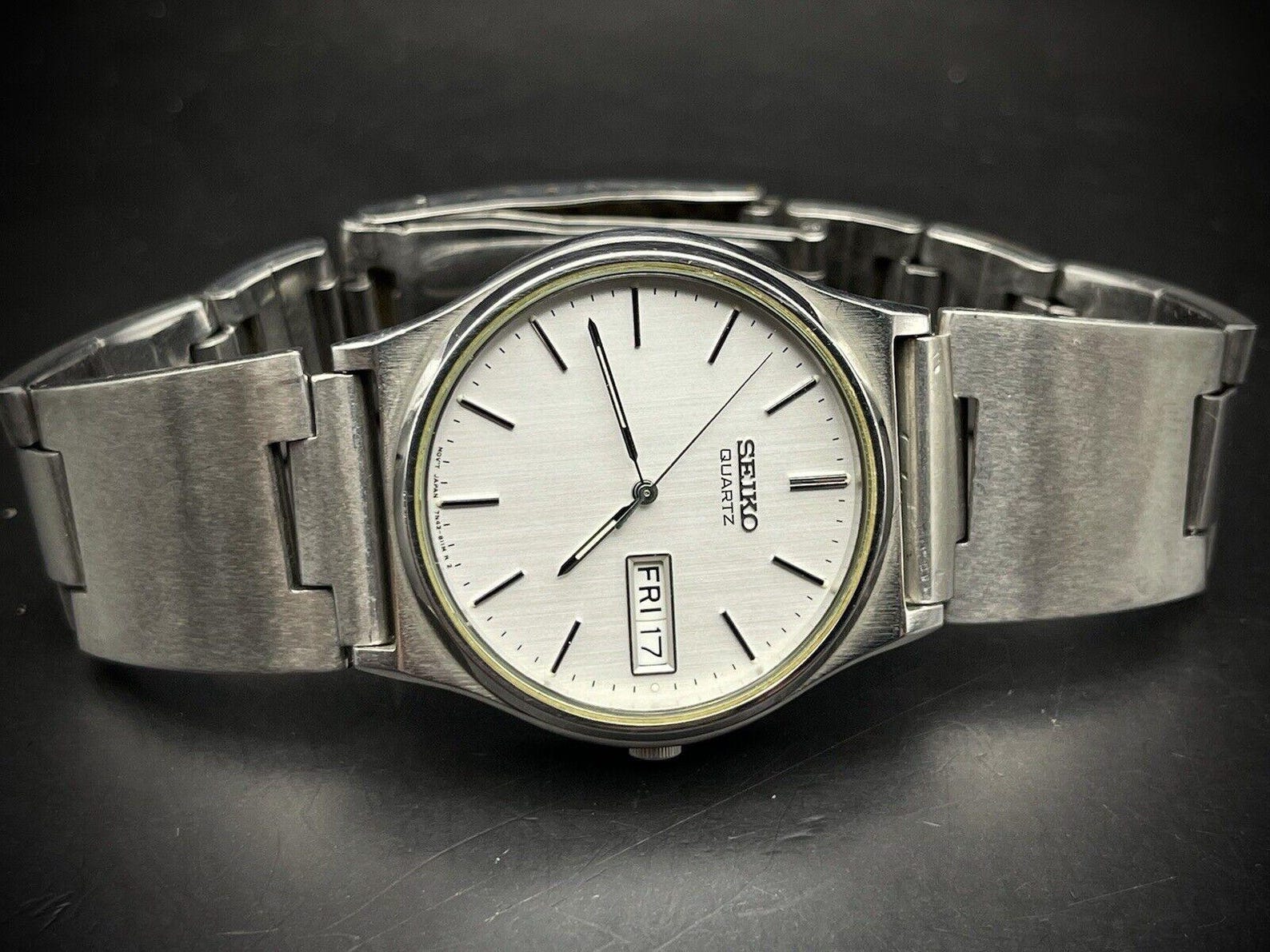 Vintage Seiko Slim 35mm Quartz Gents Watch, Japan Made - Etsy