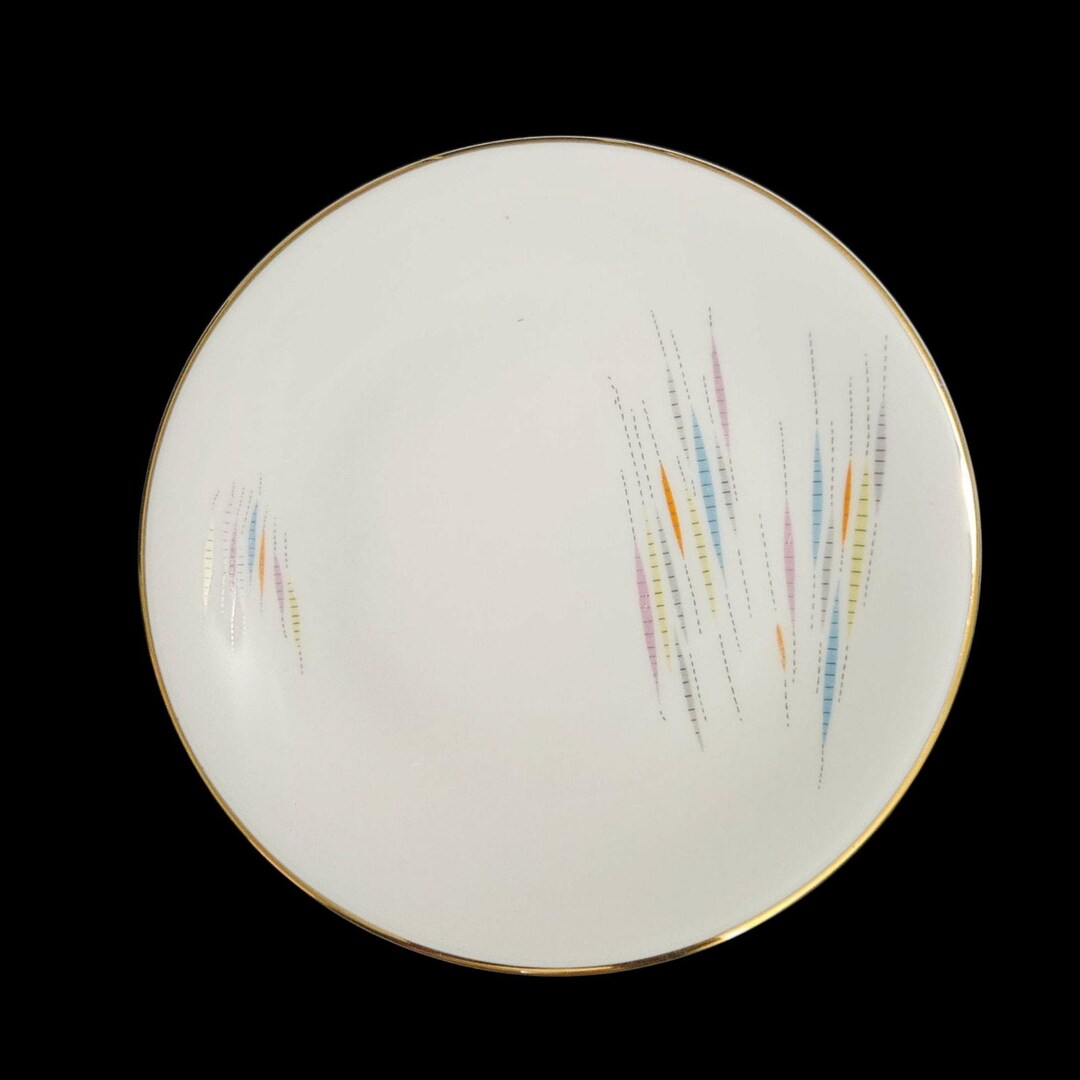 Edelstein Bavaria 8" Plates Set of 4 Pastel Atomic Mid Century Modern ...