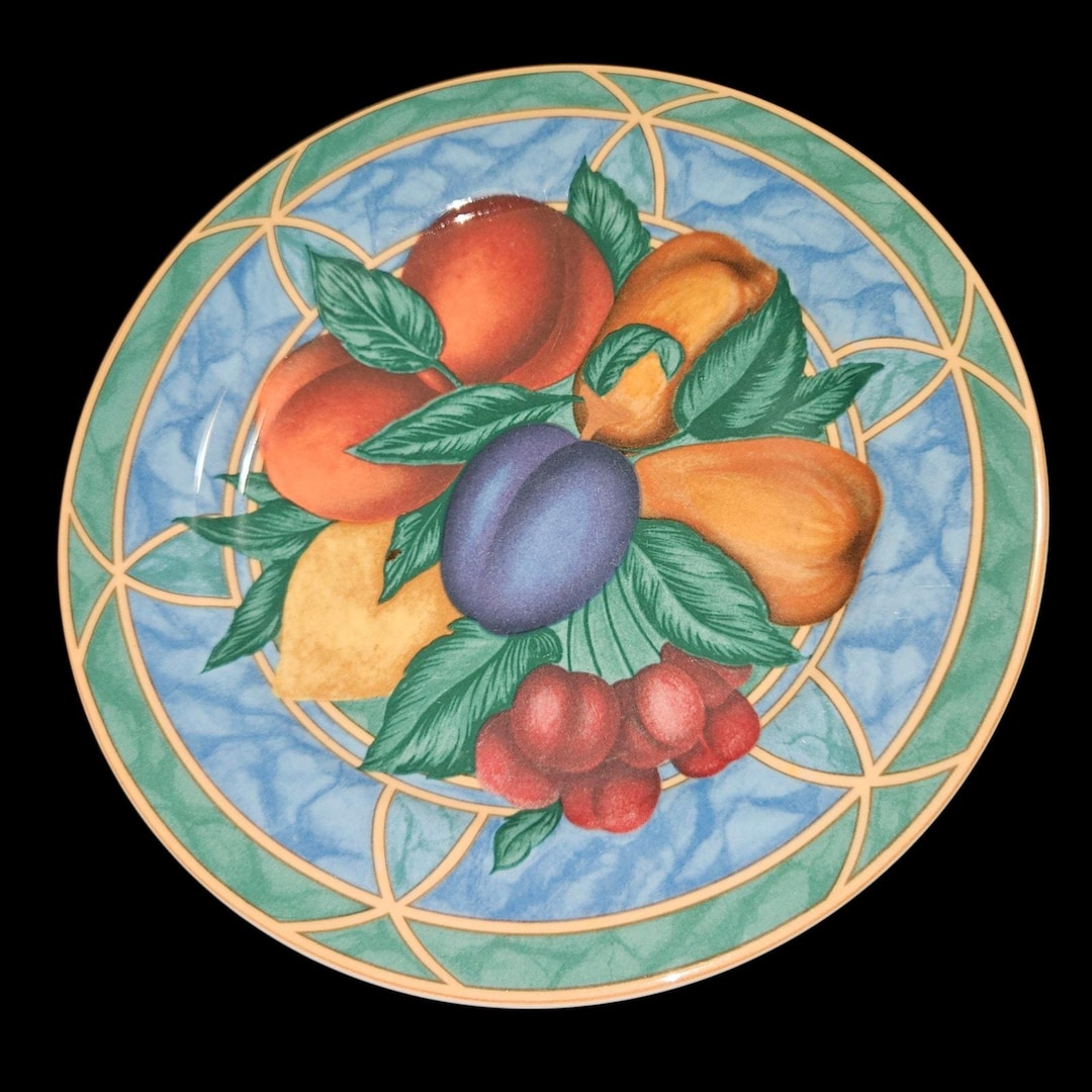 Victoria & Beale Forbidden Fruit 8" Salad Plates Set of 3 Porcelain - Etsy