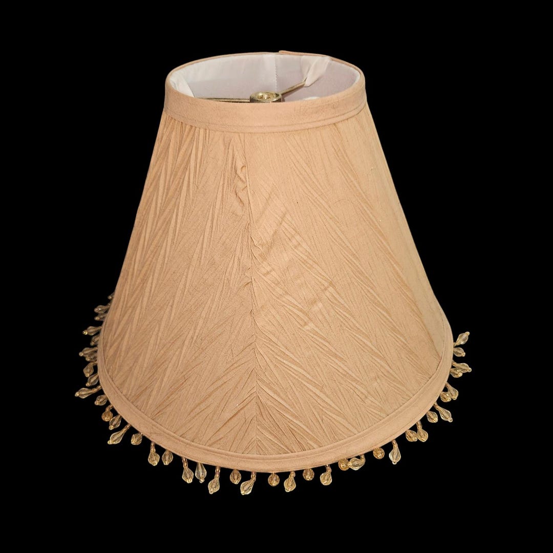 Vintage Chandelier Lamp Shade Bell Design 9.5" Tall 5" Top 12" Bottom ...