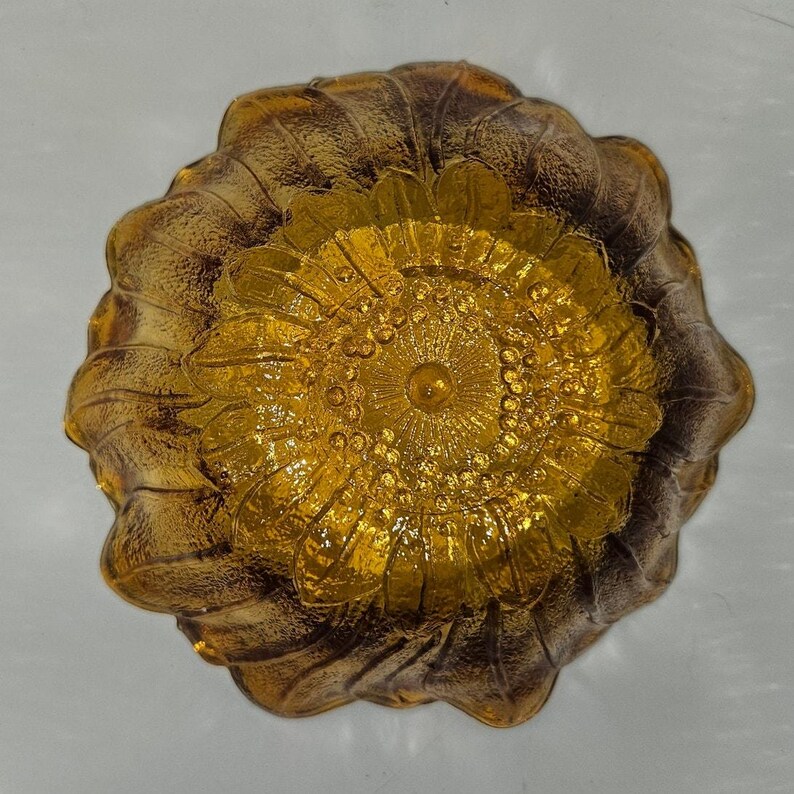 Vintage Yellow Indiana Glass Candy Dish 7" D X 2.75" H - Etsy