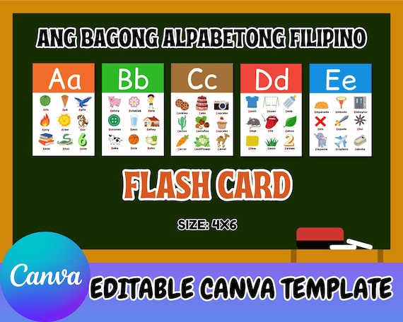 Alpabetong Filipino With Pictures Philippine Alphabet Alpabetong