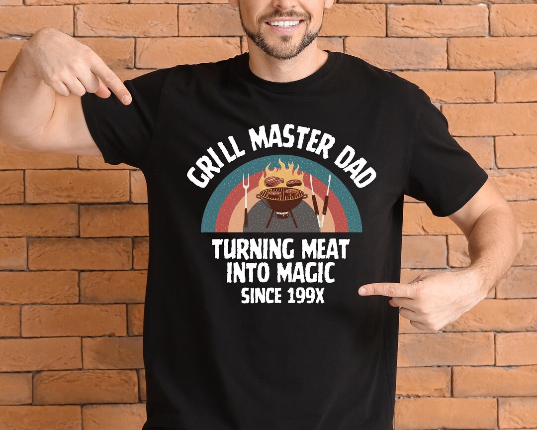 Editable Grill Master Dad Shirt: BBQ Party Outfit (canva Editable) - Etsy