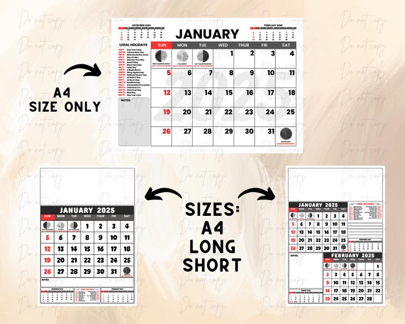 Commercial Calendar 2025 | Editable & Printable in Canva | Business ...