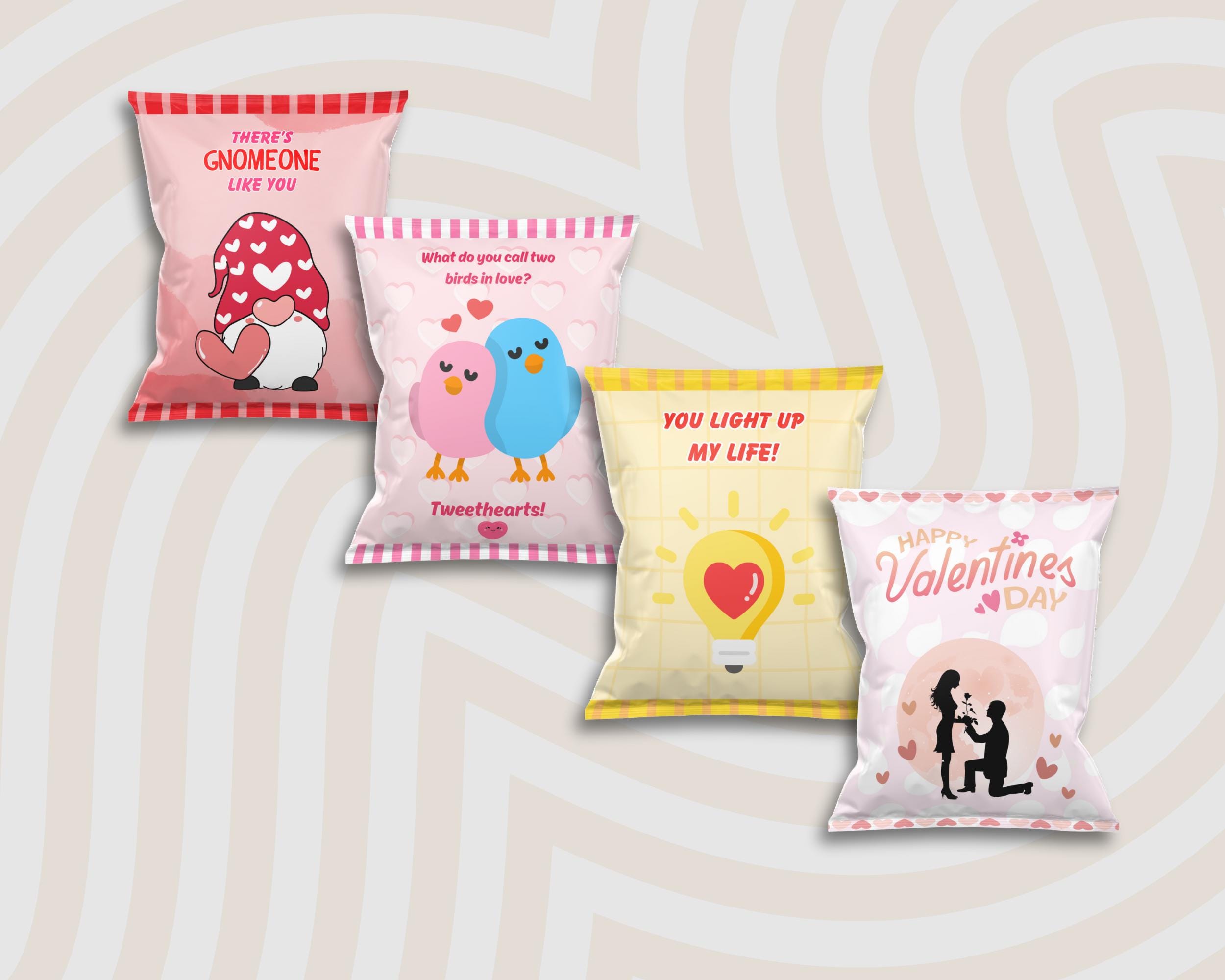 Valentines Day Chip Bag Template / Canva Template / Chip Bag Editable ...