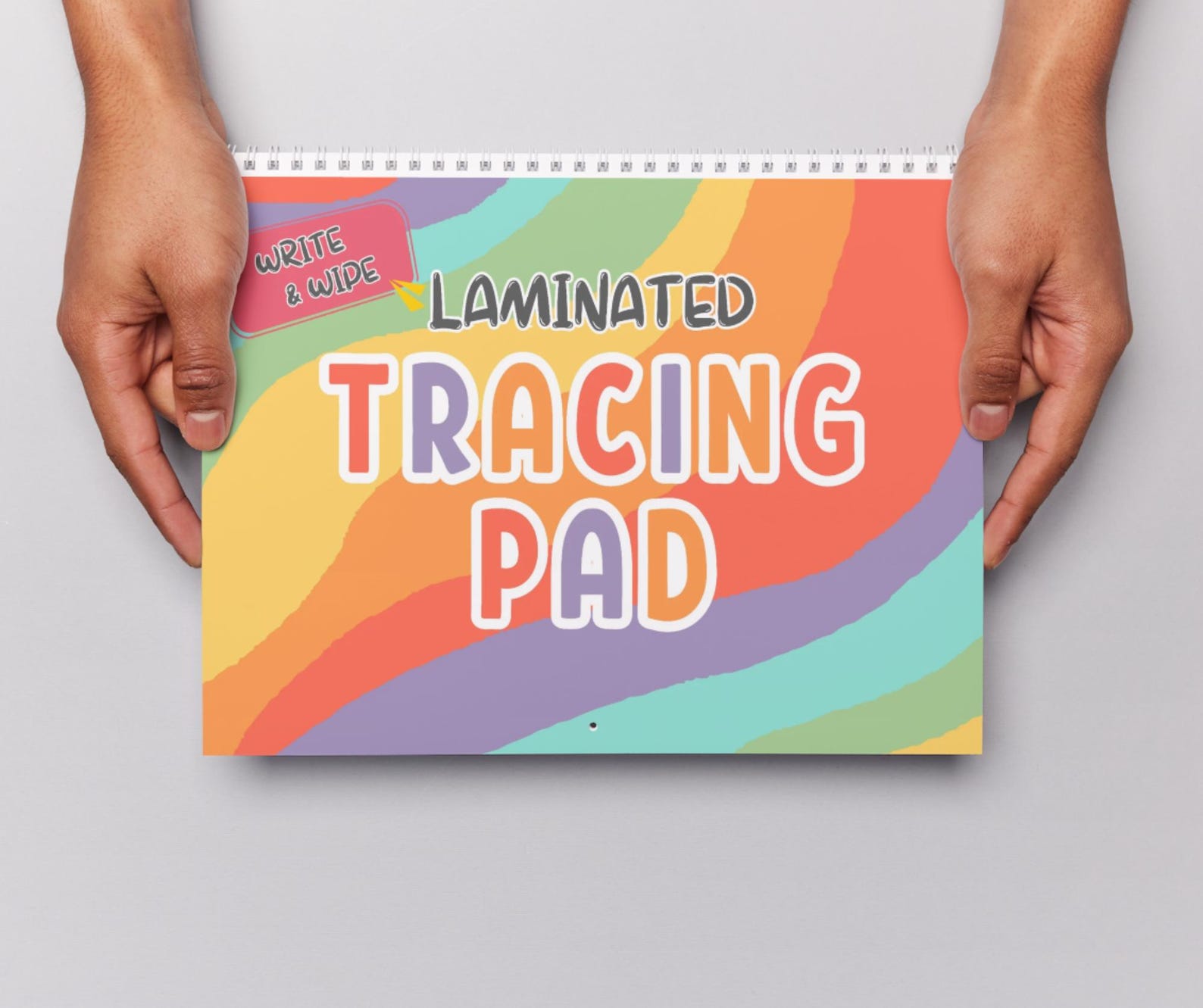 Laminated Kids Tracing Pad: Alphabet, Numbers, Shapes - Reusable ...