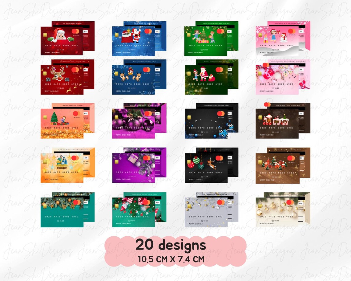 Money Envelope for Christmas Day, ATM Style Money Card, Christmas Money ...