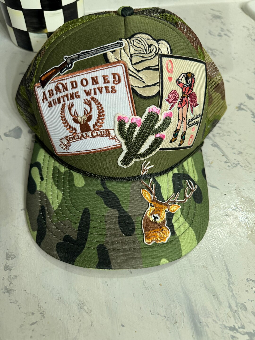 Camouflage Hunting Patch Hat - Etsy