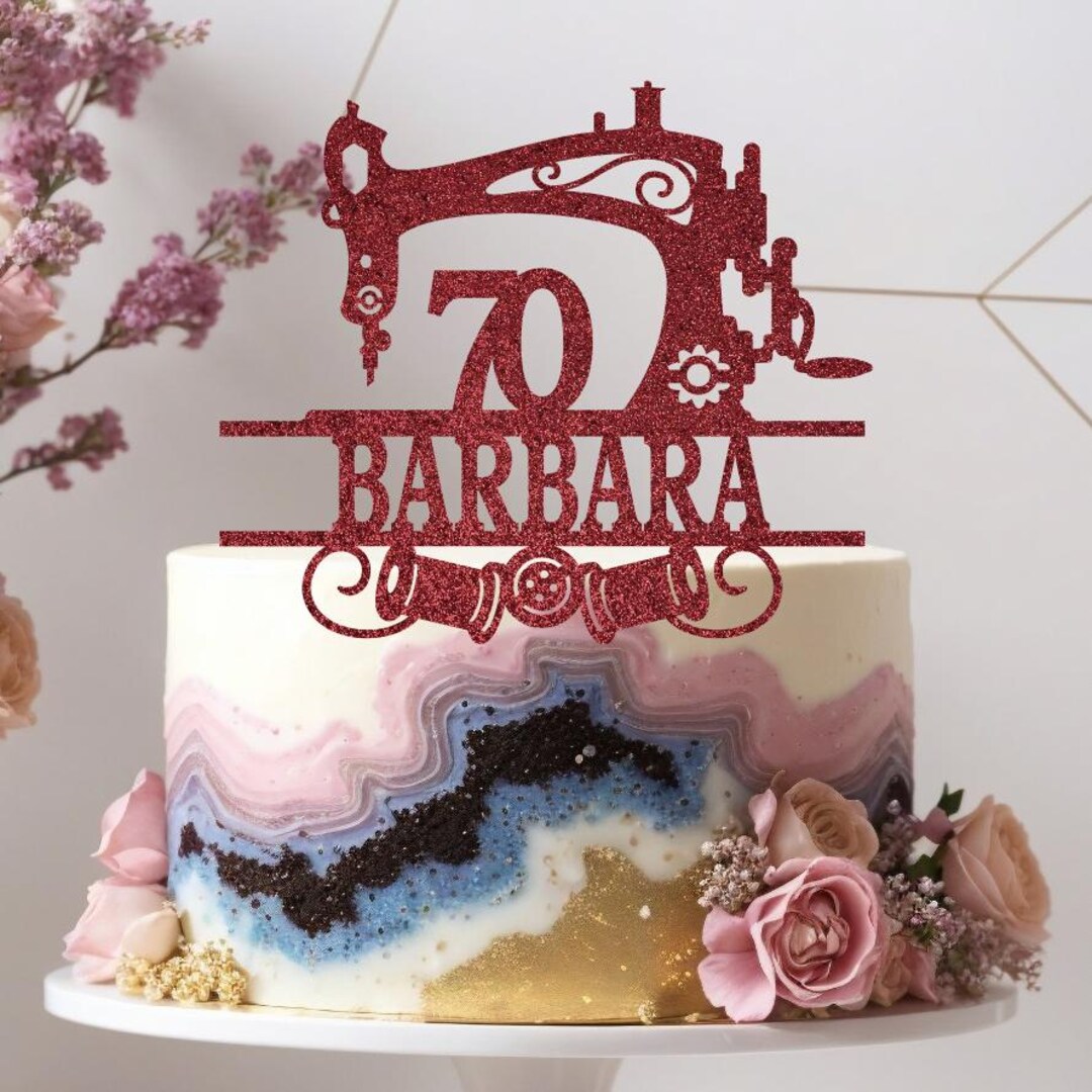 Custom Sewing Machine Cake Topper, Seamstress, Dressmaker, Needleworker ...