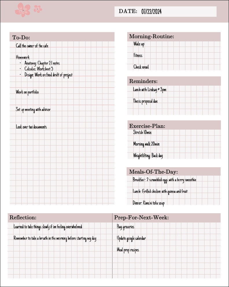 Digital Productive to Do List, Printable - Etsy