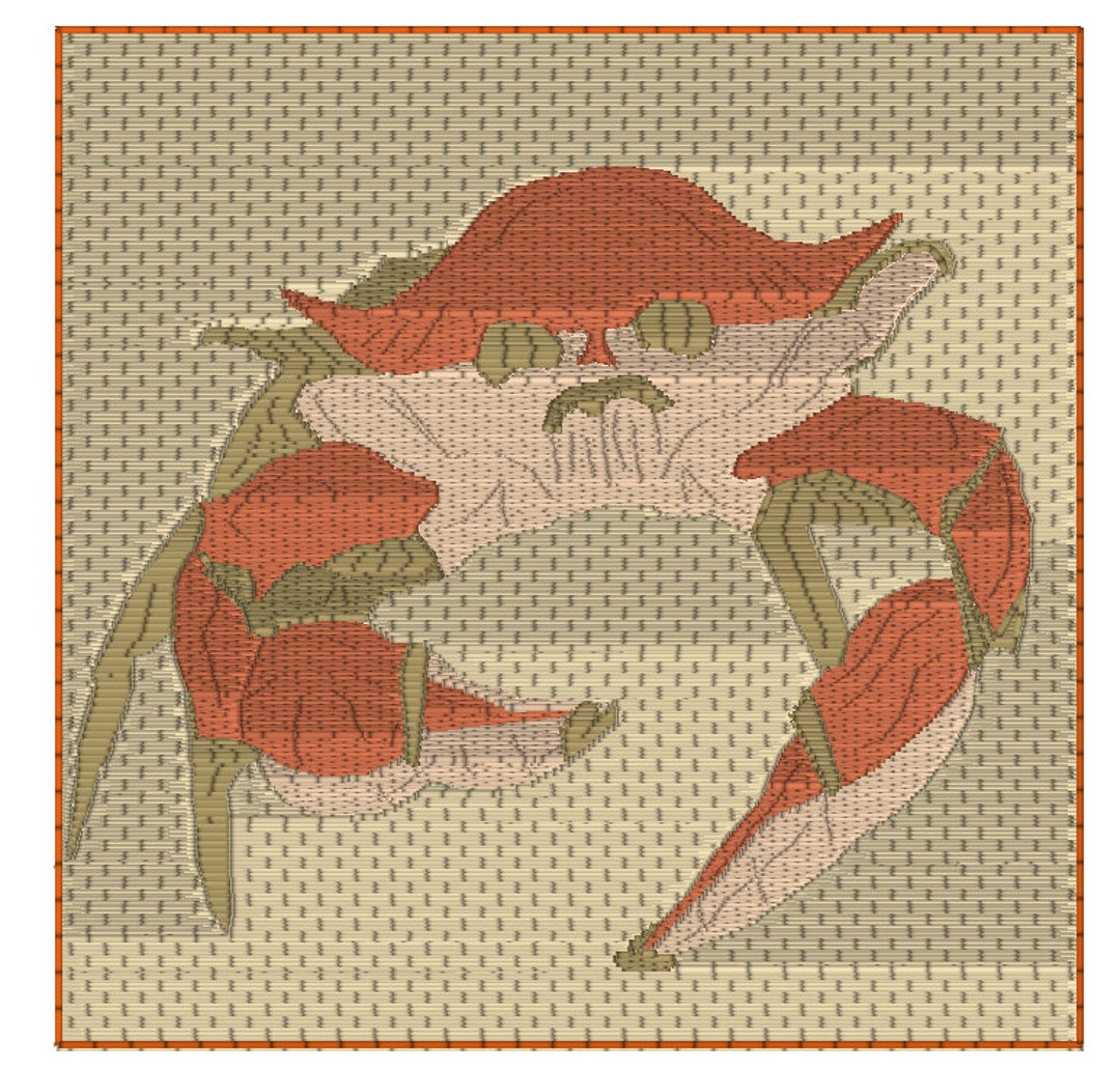 Crab 1, DST Embroidery File - Etsy