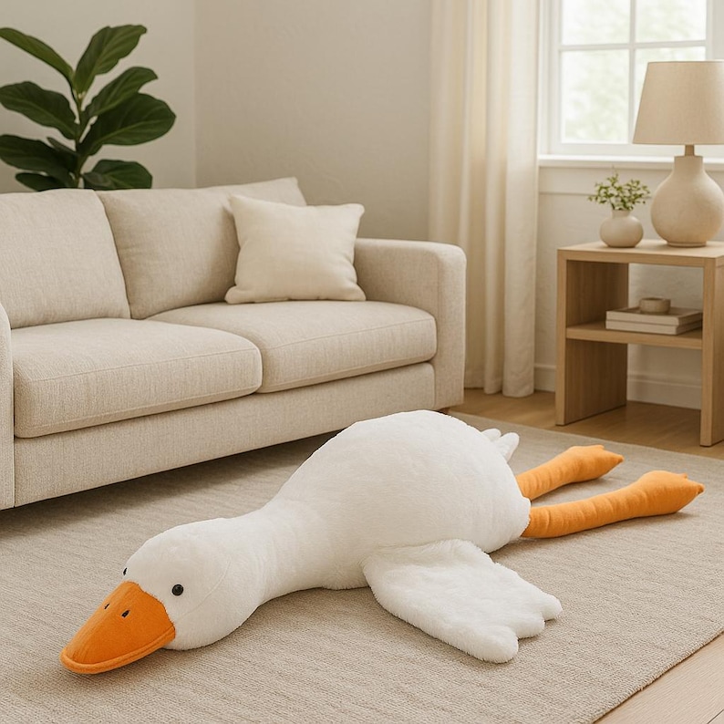 Giant Plush Goose Toy: 52-inch Oversized Stuffed Animal - Etsy