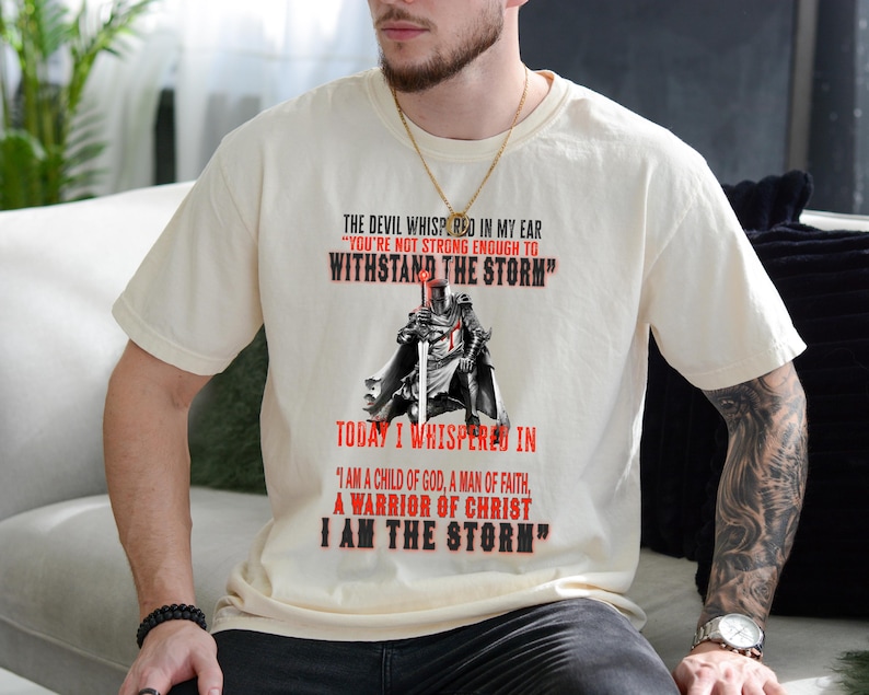 I Am the Storm Shirt, Inspirational Christian Shirt,warrior of Christ ...