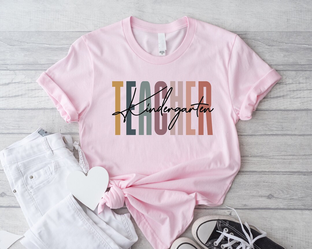 Kindergarten Teacher Shirt, Kindergarten Tshirt, Elementary School ...