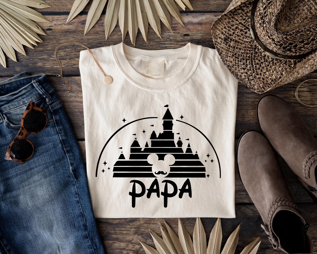 Disney Papa Shirt, Disney Castle Dad Shirt, Father’s Day Gift, Matching ...