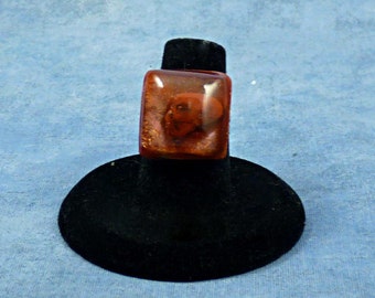 Encapsulated Octopus Specimen ring Handmade Biology Jewelry | Etsy