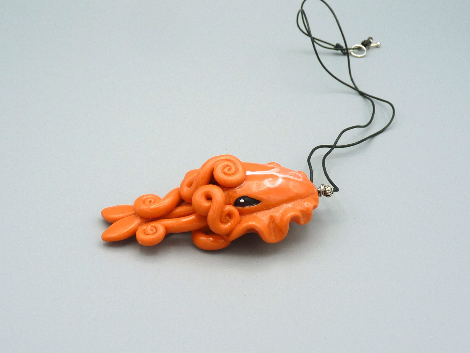 Coral Cuttlefish Necklace Kawaii Handmade Polymer Clay - Etsy