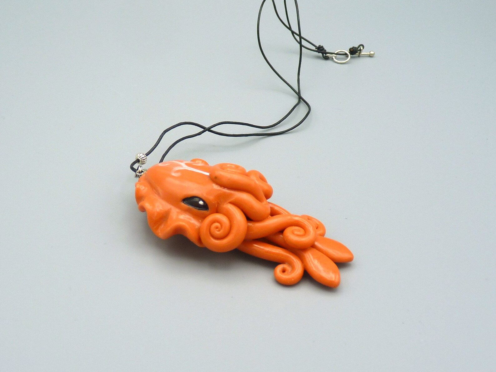 Coral Cuttlefish Necklace Kawaii Handmade Polymer Clay - Etsy