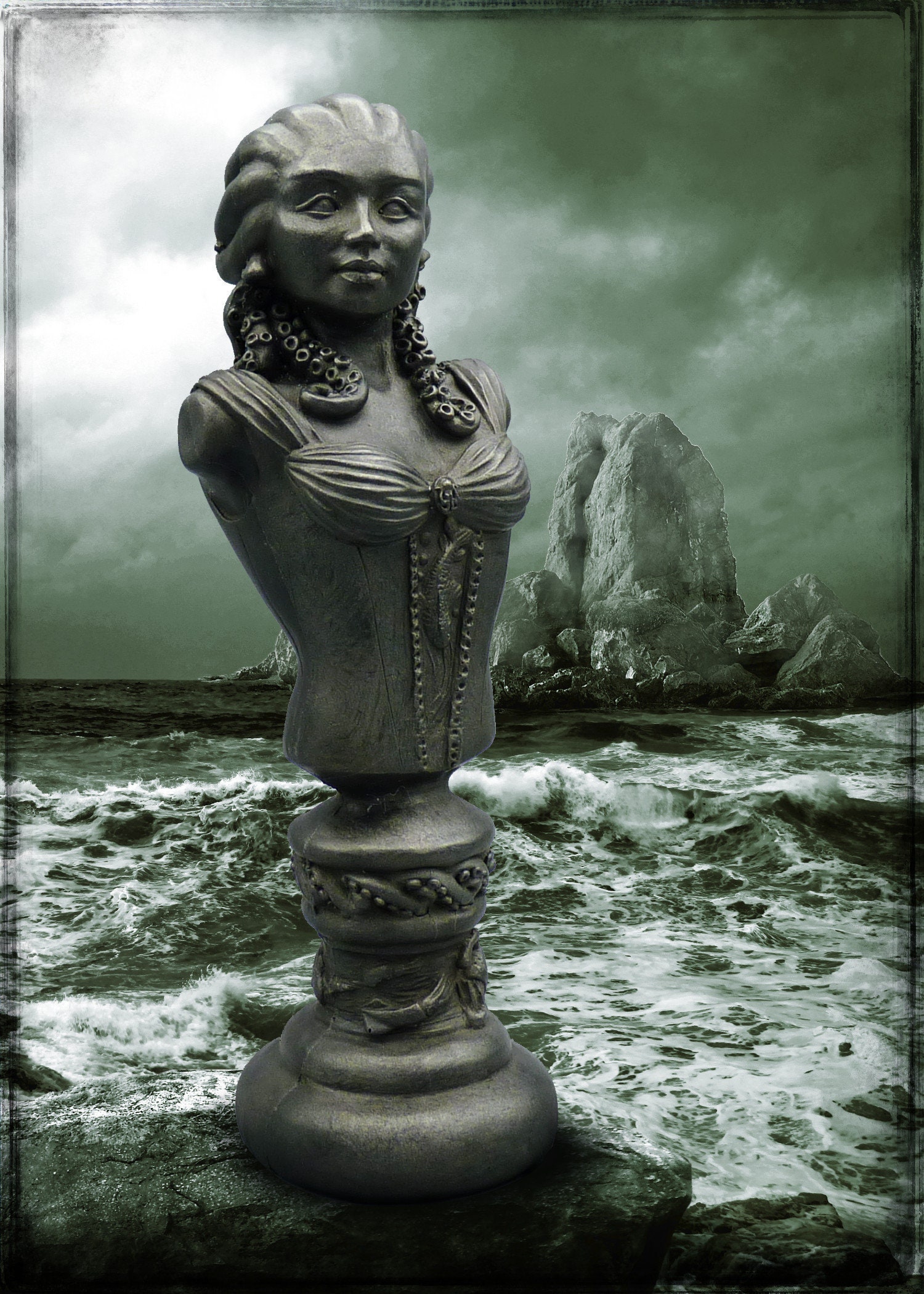 Lady of Innsmouth Cthulhu Mythos Sculpture in Cold Cast Aged - Etsy Denmark