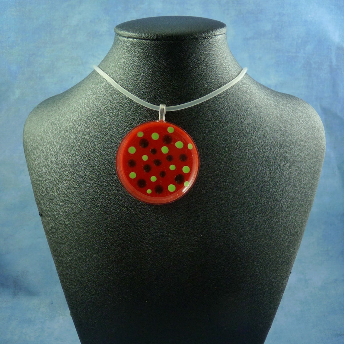 Black and Green Bacteria on Red Agar Culture Necklace - Etsy