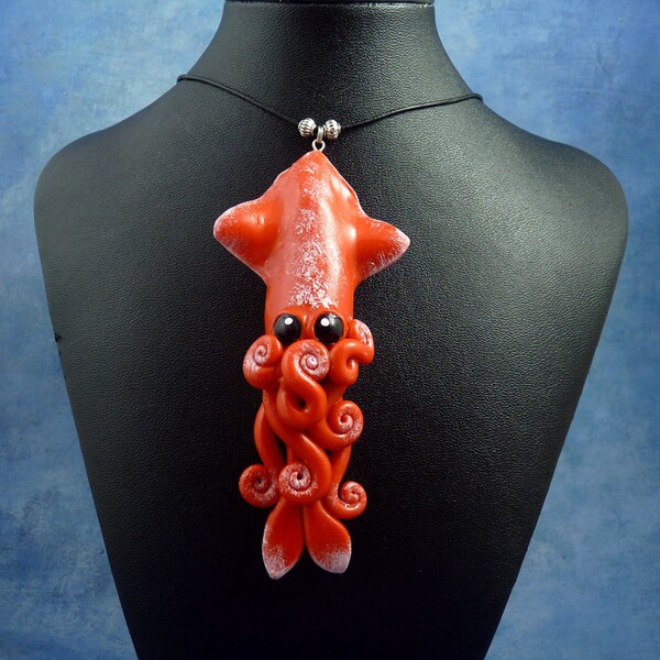 Squid Necklace - Etsy