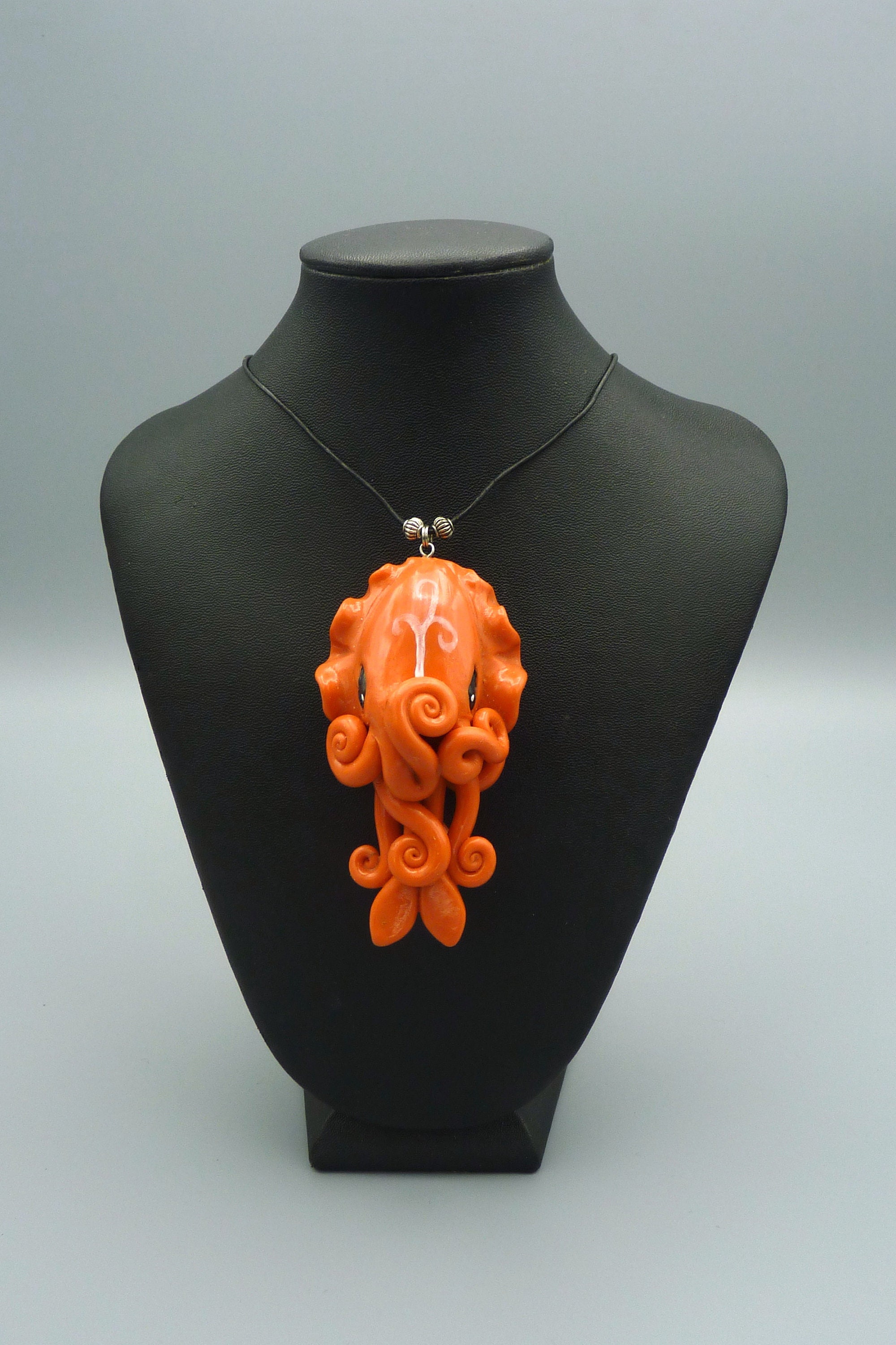 Coral Cuttlefish Necklace Kawaii Handmade Polymer Clay - Etsy