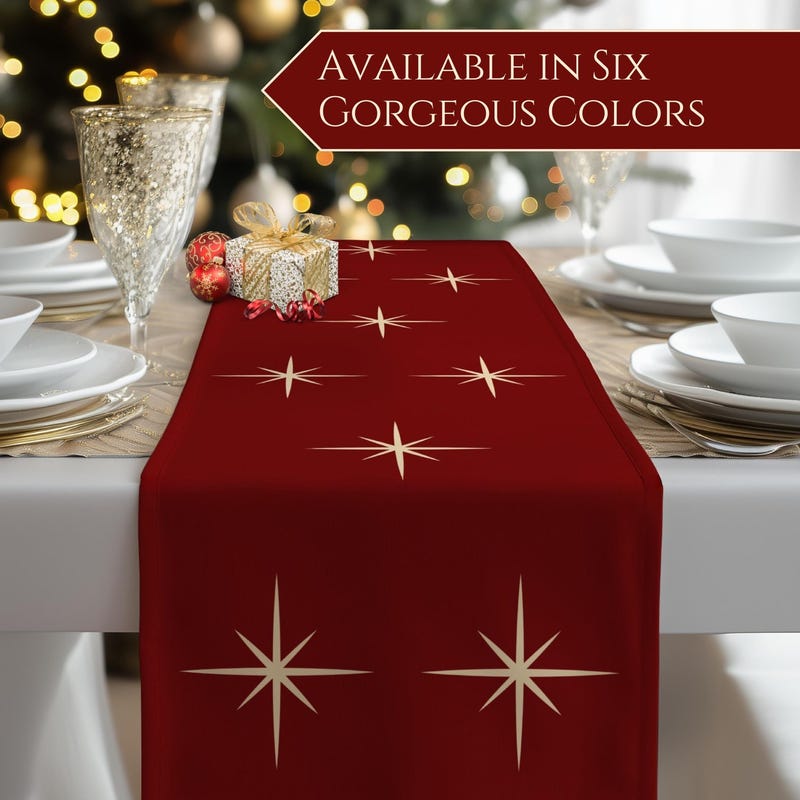 Burgundy Table Runner - Etsy